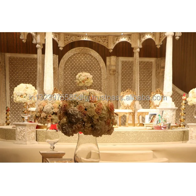 2022 4 Pillar Lights Backdrop Walkway Stand Wedding Decoration Party ...