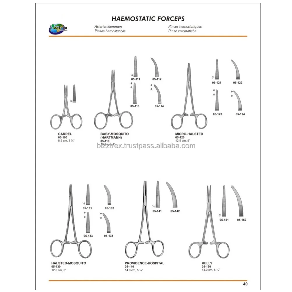 Hemostatic Forceps / The Basic Of Surgical Instruments / Artery Forceps ...