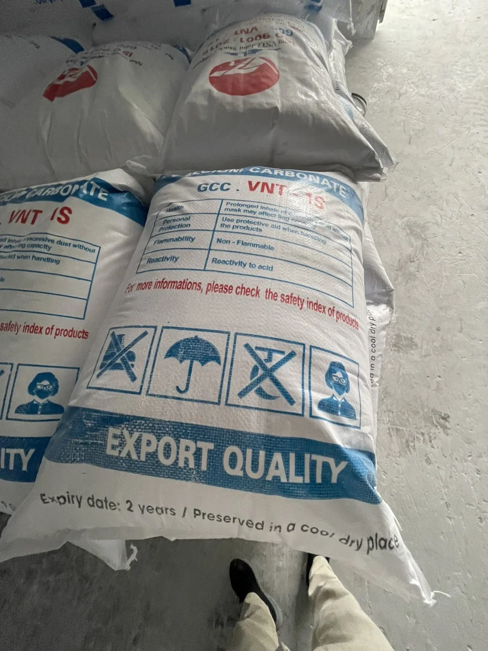 White Limestone Vietnam Stone Calcium Carbonate Powder 98% Cac03 Coated ...