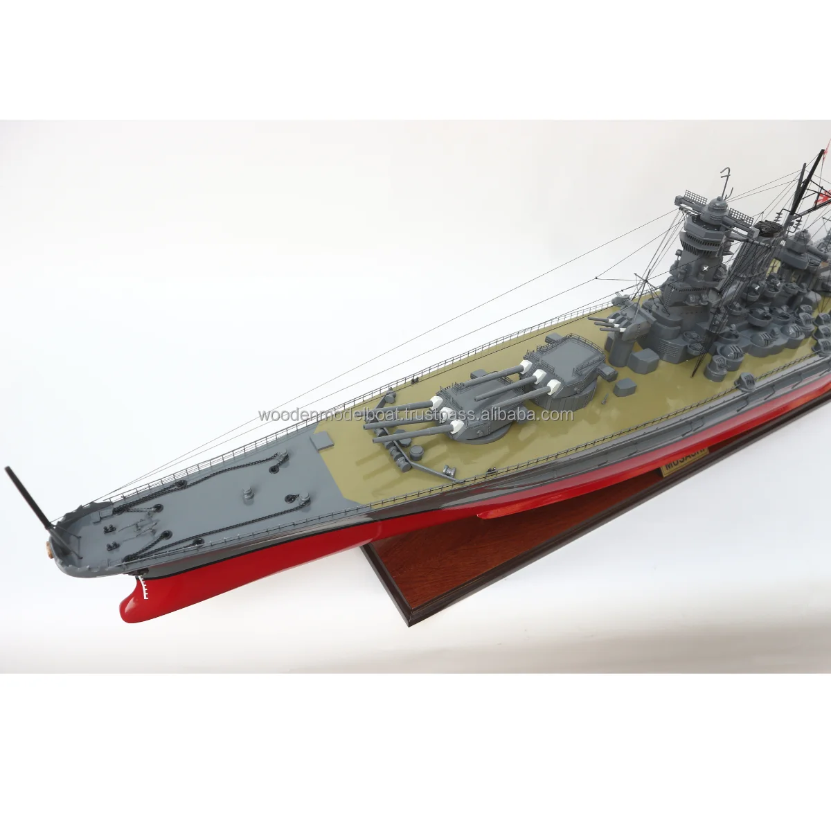 MUSASHI HANDICRAFT WAR SHIP MODEL - WOODEN BATTLE SHIP