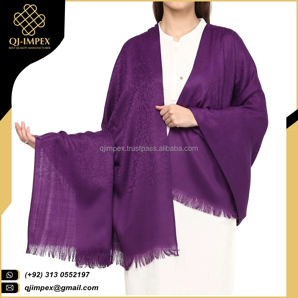 High Quality Cotton Fabric Ladies Winter Shawls For Street Wear / High ...