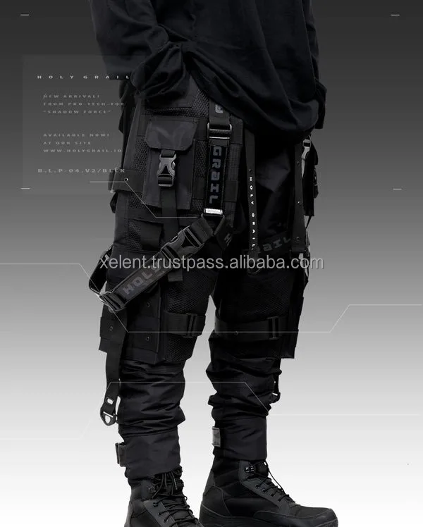 Mechanic Workwear Men Cargo Pocket Pants Technical Work Pants Trouser ...