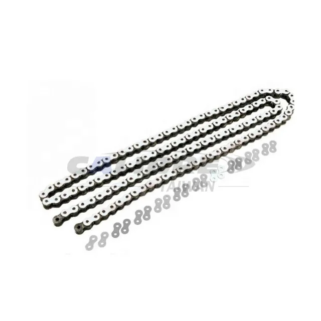 TAIWAN CALIBRE Motorcycle Colored Roller Chains - White 420 Pitch 130 ...