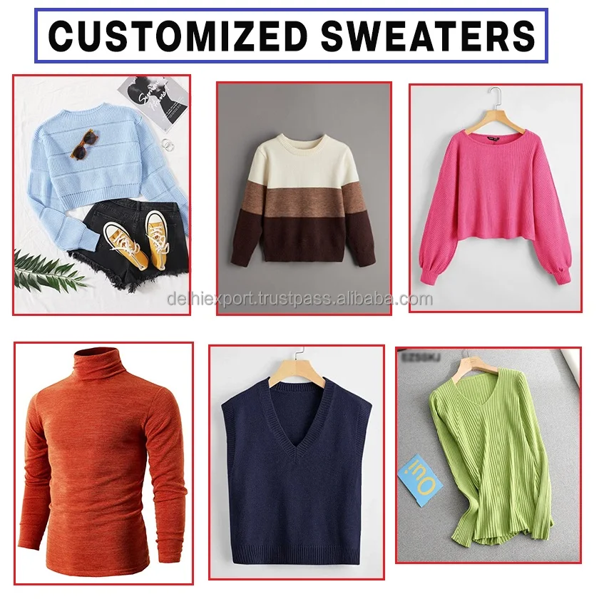 Comfortable Women's Sweaters Autumn Winter Long Sleeve Girls Sweaters ...