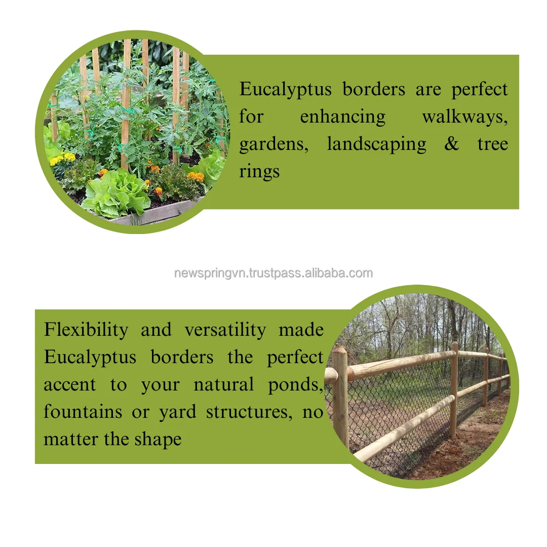 Wooden Poles for Outdoor Garden Fence Gate - Eco-friendly
