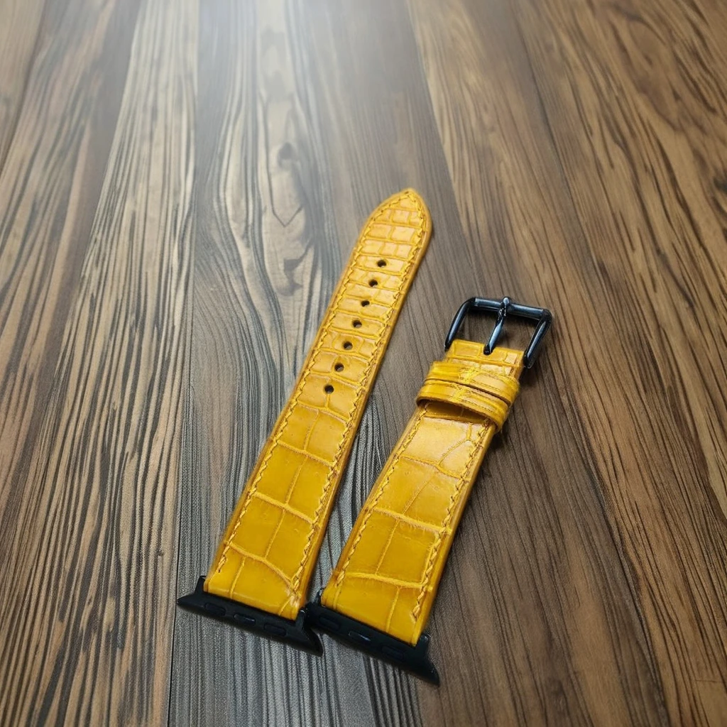 Handmade Genuine Leather Watchbadns 20mm 22mm 24mm Etoxic Croco Leather ...