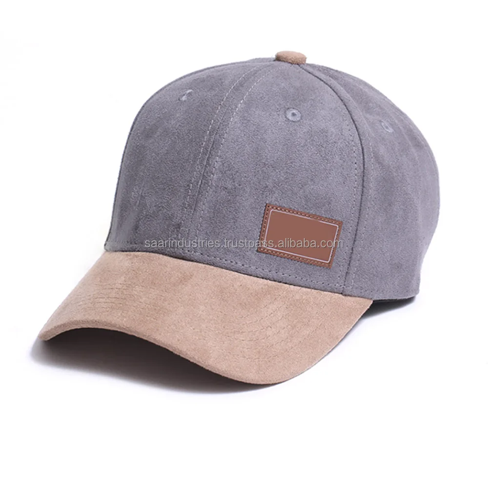 Men's Fully Custom Made Real Leather Baseball Caps Solid Plain Men Hats ...