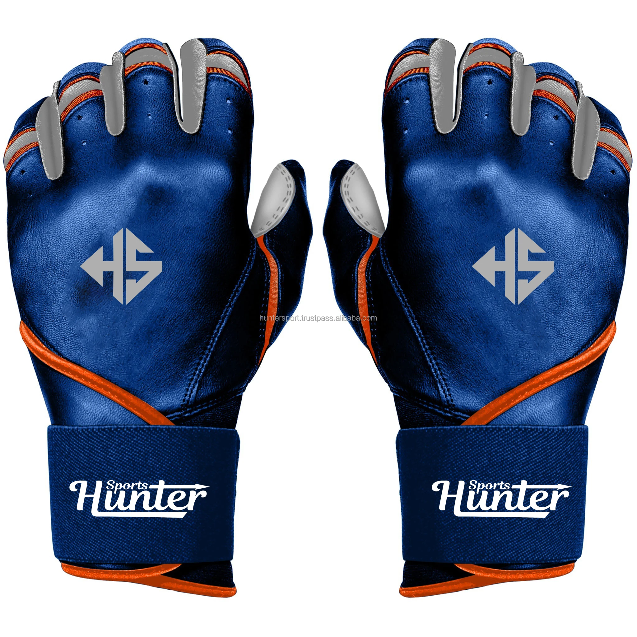 Hunter Sports Long Cuff Batting Gloves - Professional Quality