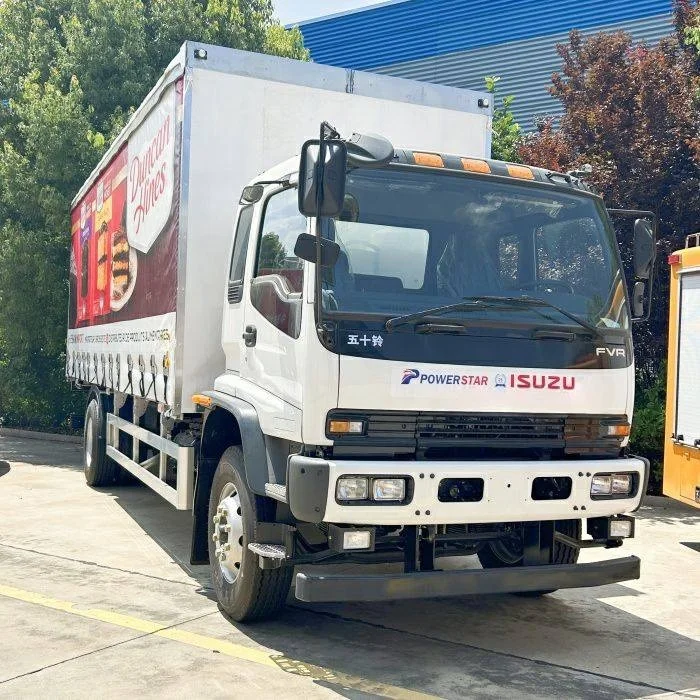 Large isuzu Diesel Cargo Box Truck Quality Assured New bin Truck with ...
