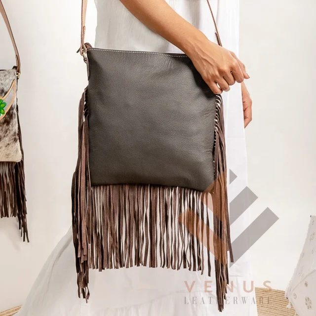 Concealed Carry Highland Cow Genuine Leather And Cowhide Crossbody Top ...