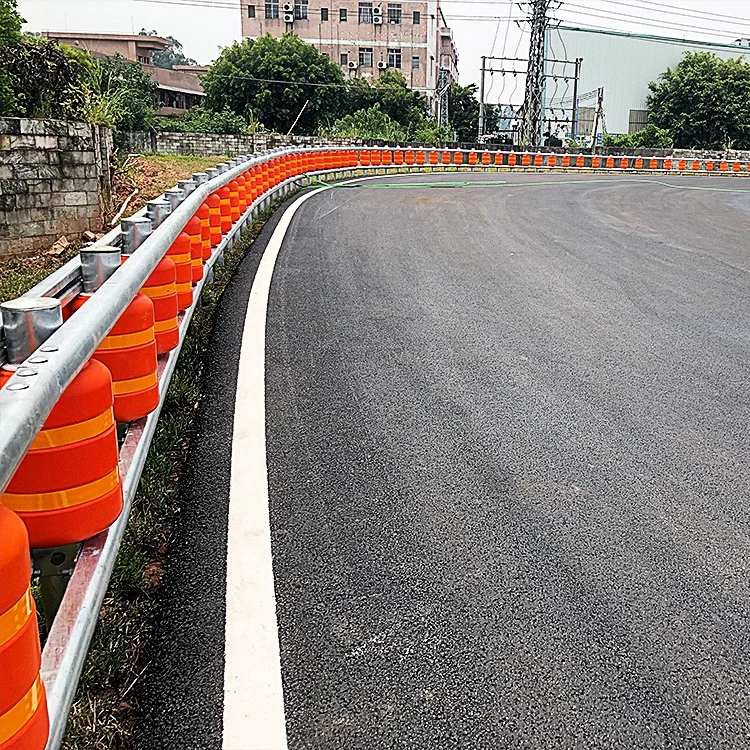 Rolling Barrier Guardrail Railing Emergency Linear Highway Galvanized ...