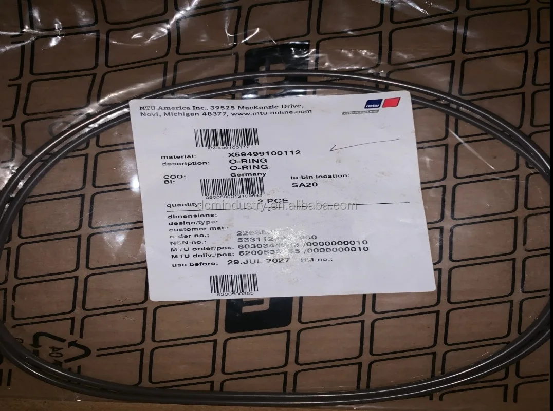 原装MTU备件底特律柴油92系列08927189 o形圈缸套8927189密封MTU o形圈X59499100111| Alibaba.com