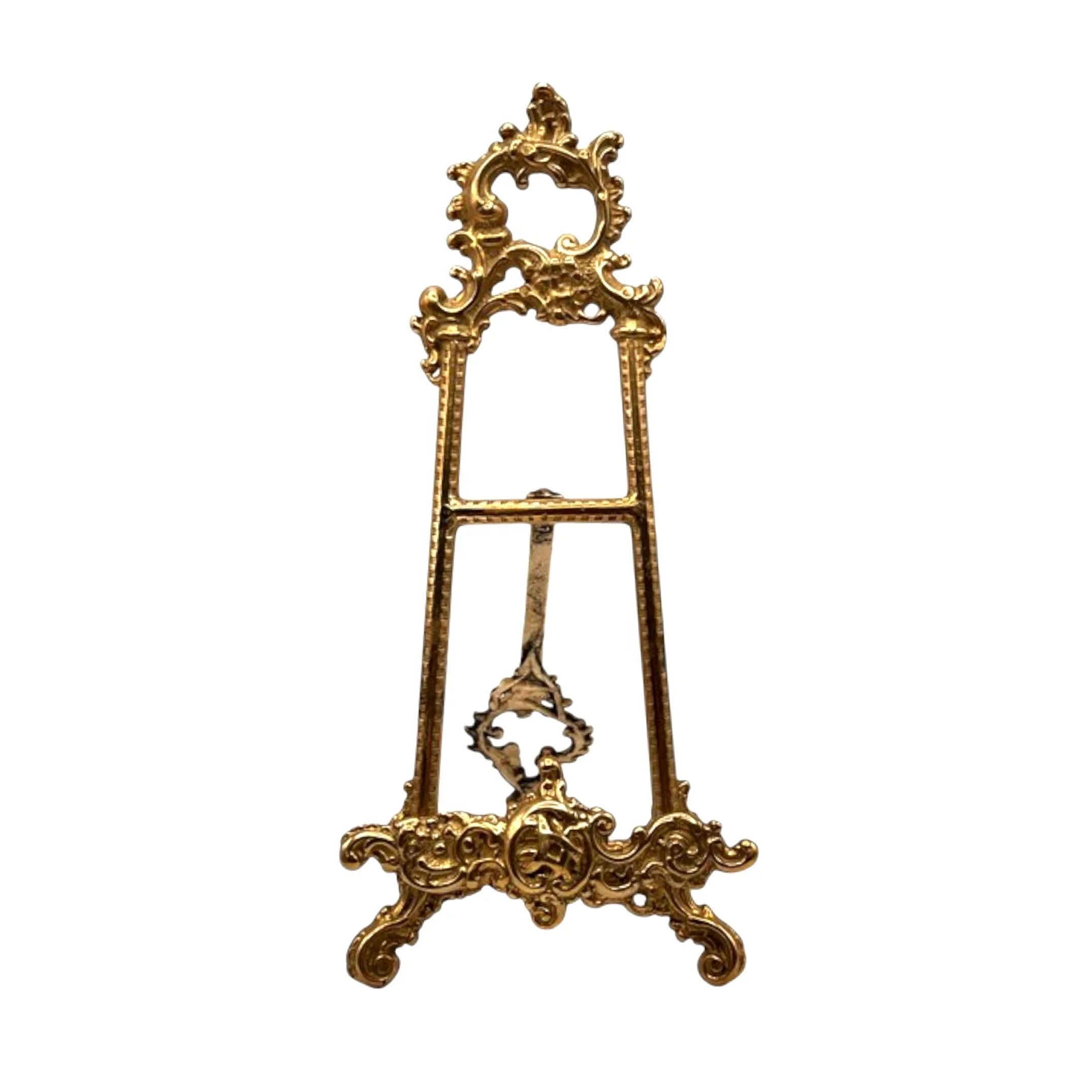 Brass Metal Easel Stand Custom Made Fancy Decoration Stand For Book ...