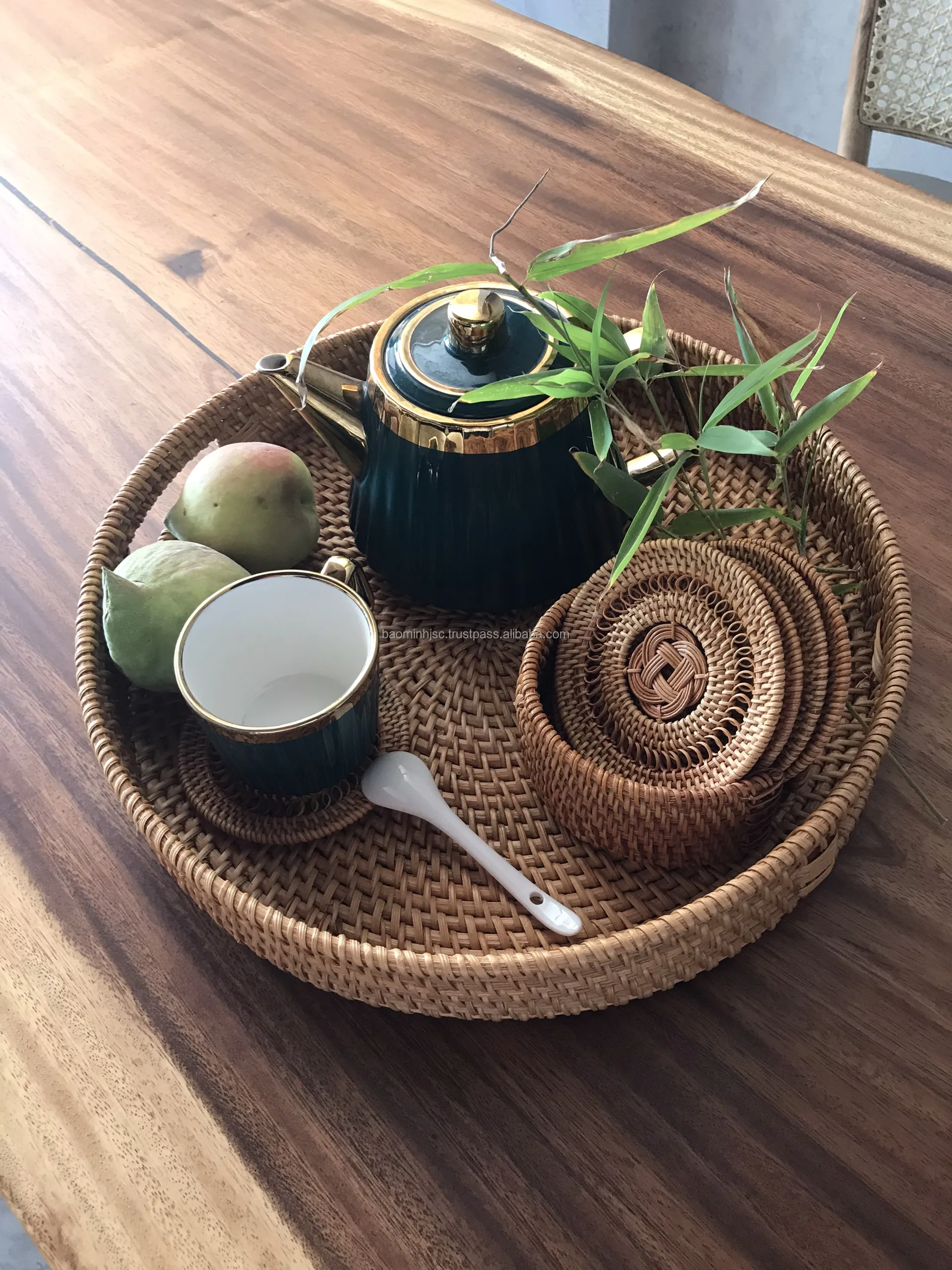 Handwoven Rattan Cane Webbing Storage Containers - Versatile & Stylish
