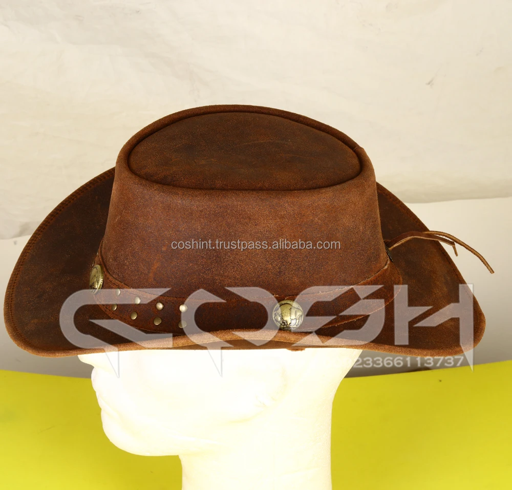 Shop Our Selection of Cracker Finish Brown Leather Cowboy Hats