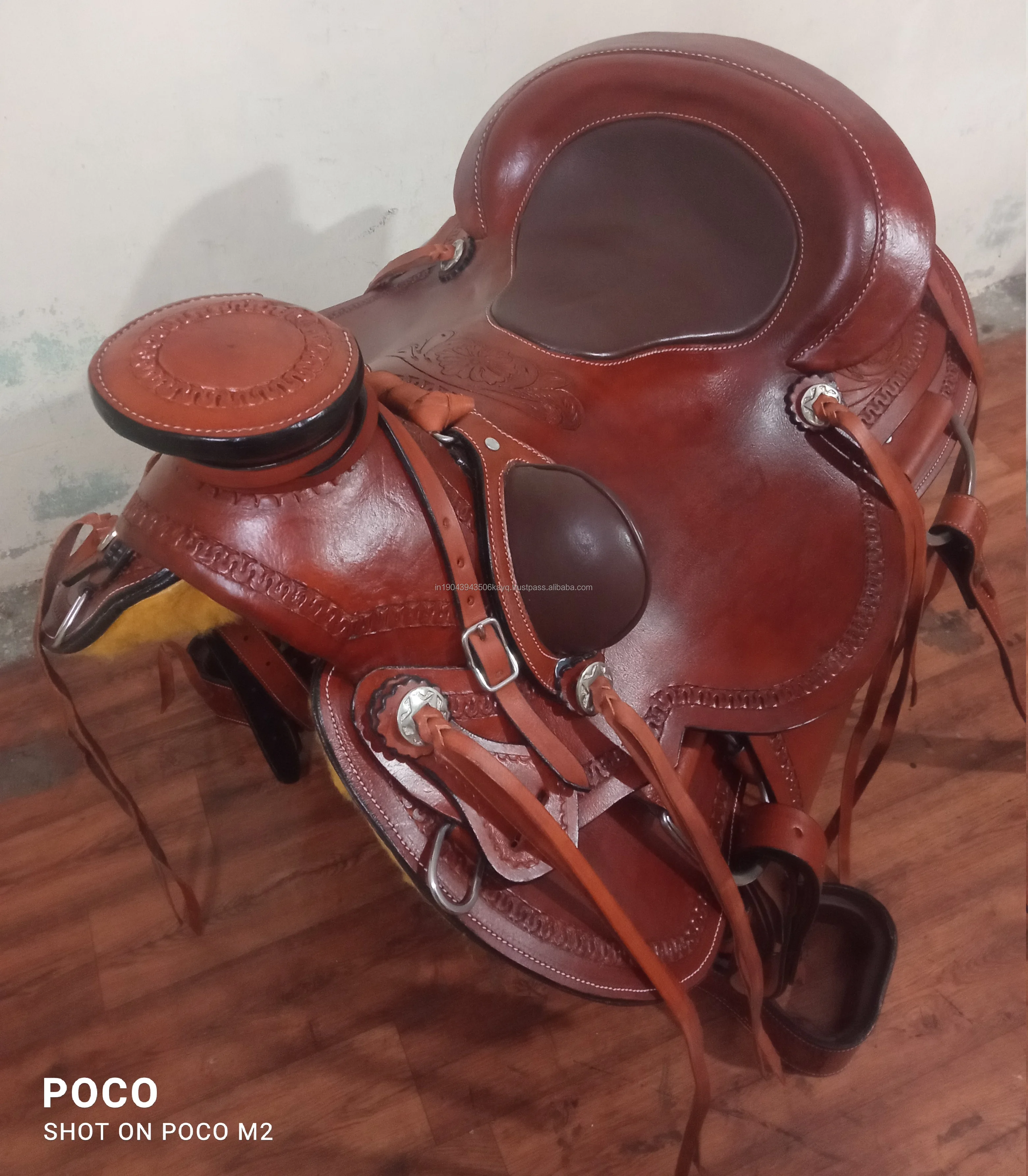 Western Leather Horse Saddle With Matching Horse Tack Set Handcrafted ...
