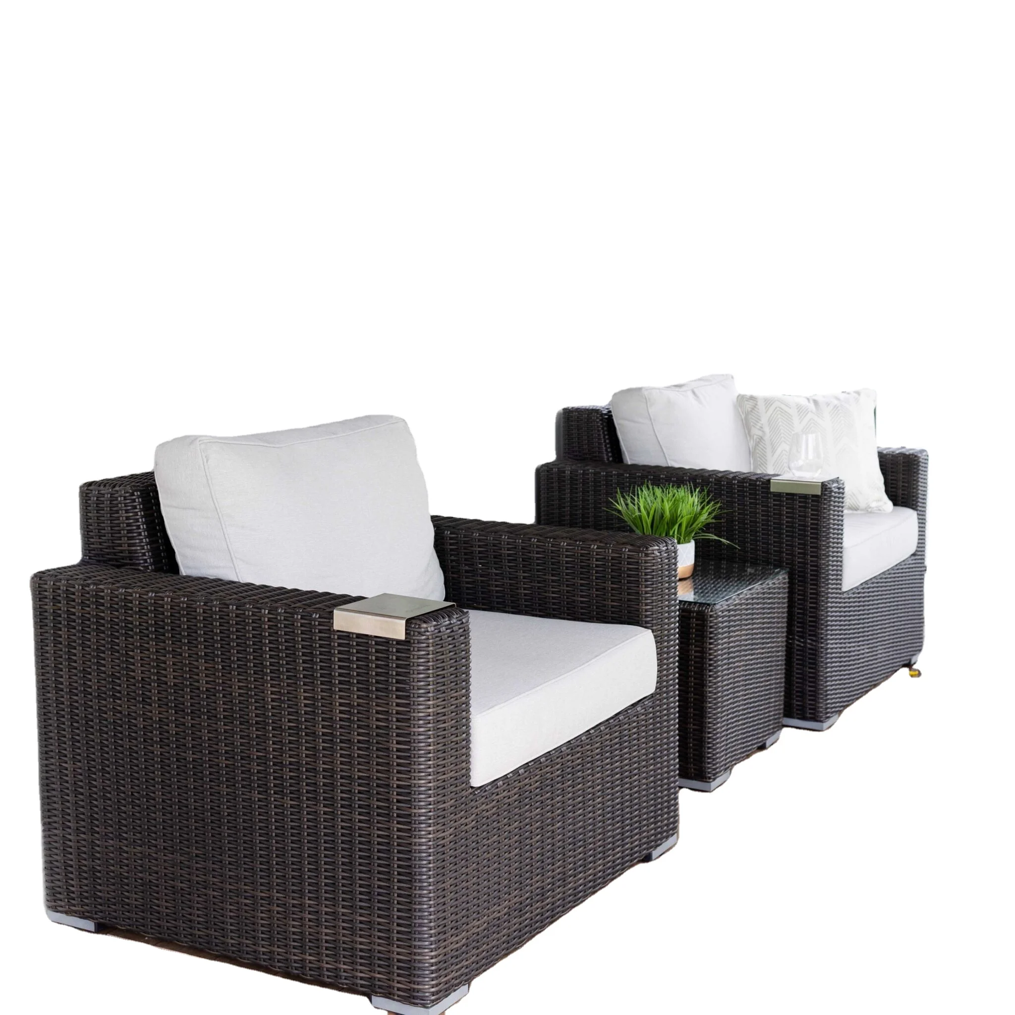 EXPORT STANDARD POLY RATTAN SOFA SET WITH DOUBLE WEAVING RATTAN ...