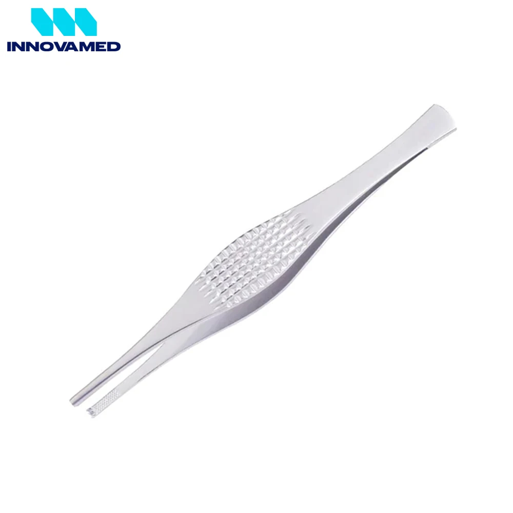 Stainless Steel Tissue Forceps Straight Curved Surgical Forceps 8 cm ...