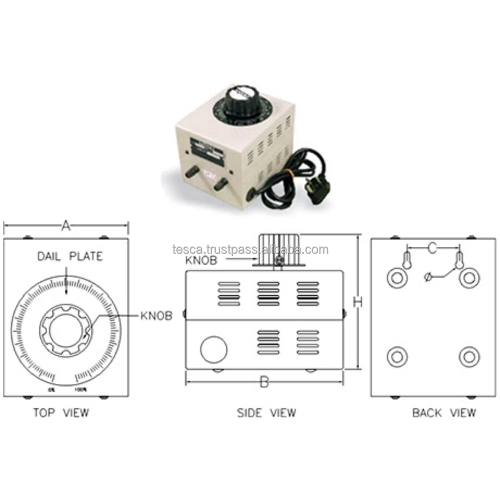 Variac - Single Phase Portable Enclosed - Electronic Equipment - Buy ...