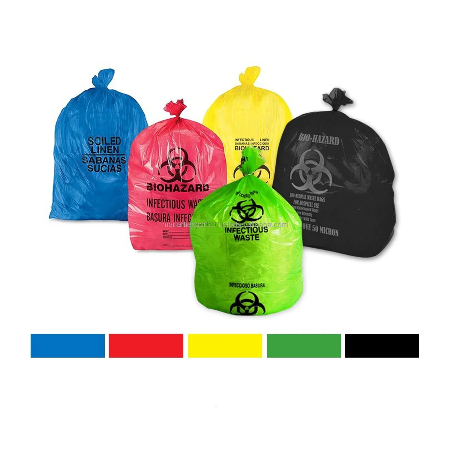 Mowell Plastic Biohazard/bio-medical Waste Bag Garbage Bag Hospital ...