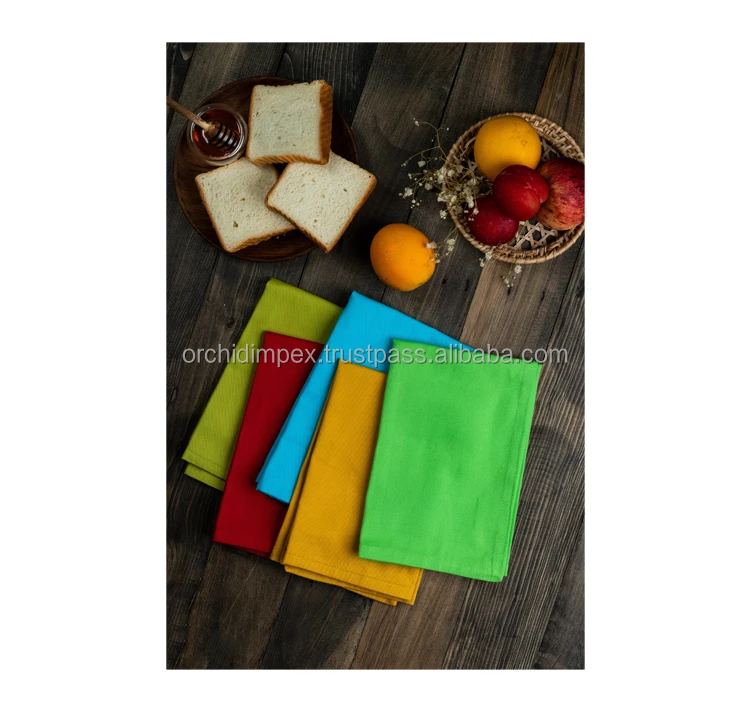 Hot Sale On Pure Color Cloth Cotton Napkins Wedding Restaurant Table ...