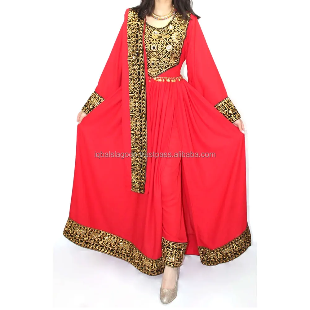 Traditional Afghan Dress Clothing Handmade Afghani Dress High Quality Best Material Made Dresses