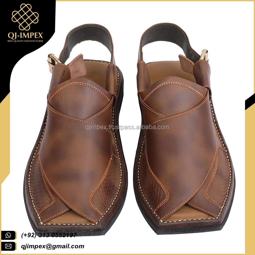 High Quality Peshawari Chappals - Handmade Leather Sandals