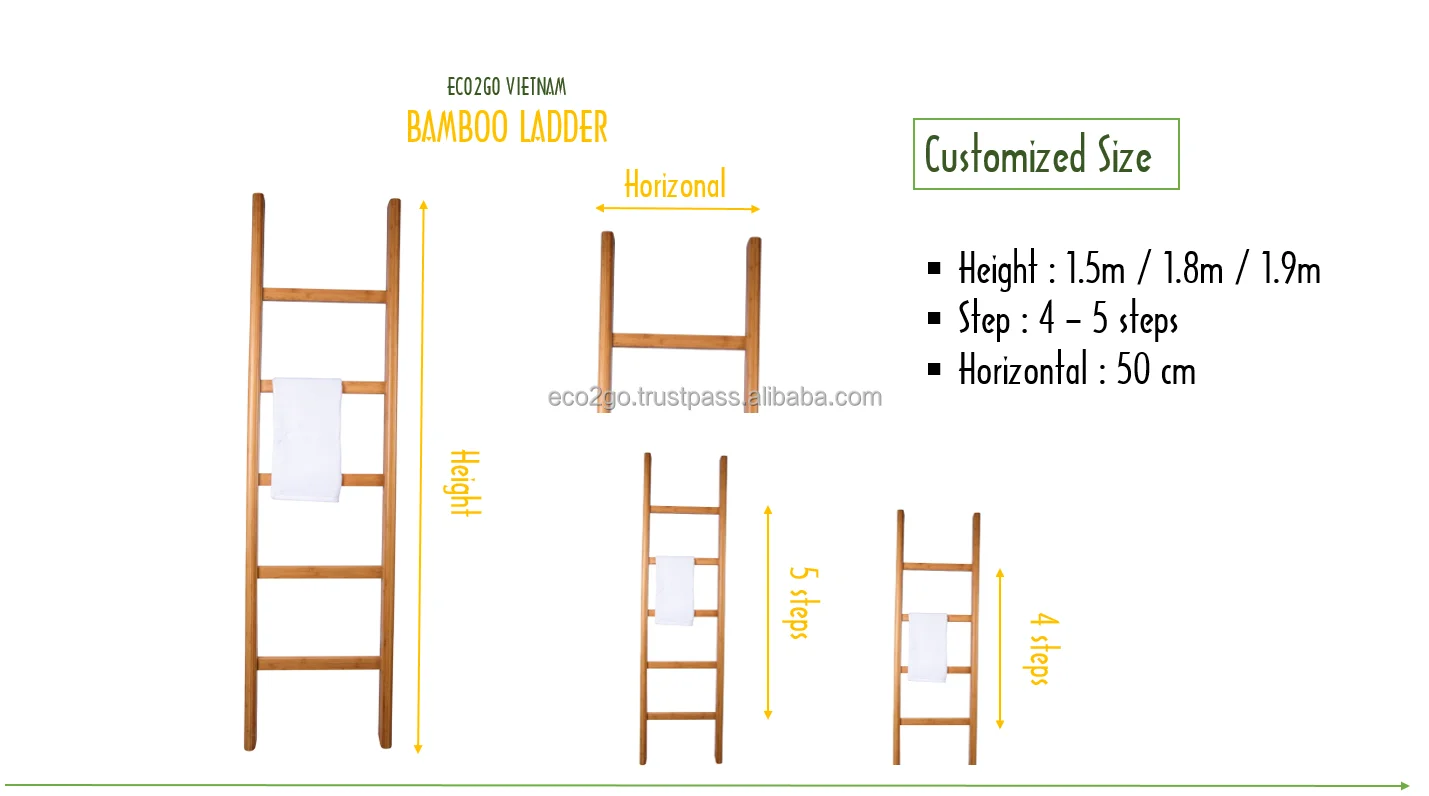 Eco2go Vietnam's Sustainable Bamboo Ladder - Natural And Eco-friendly ...