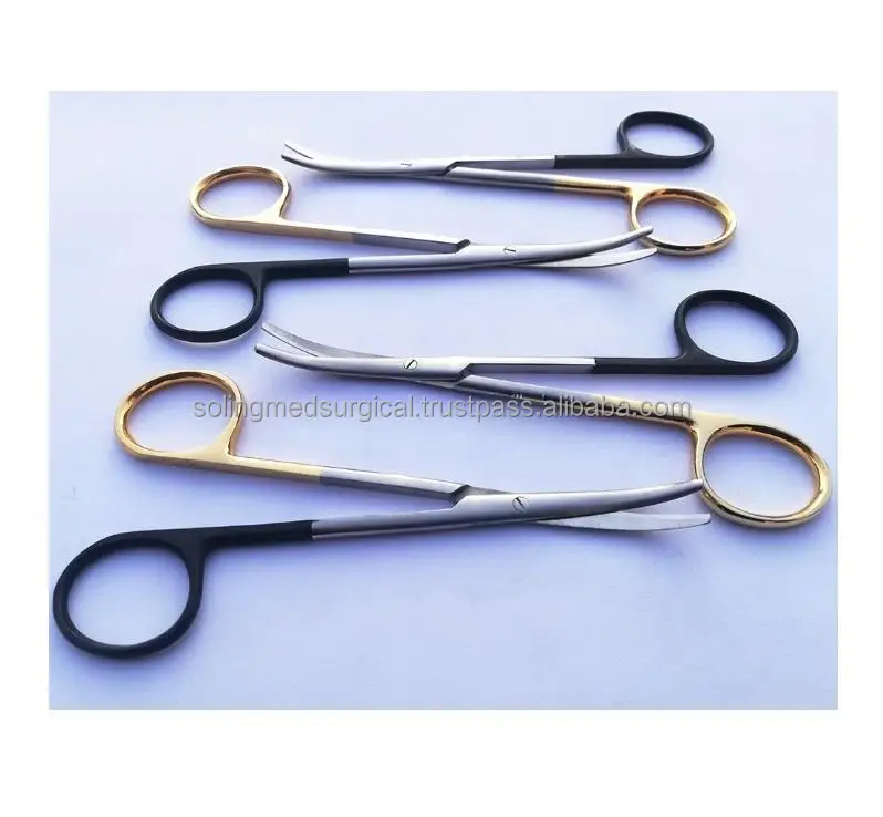 Fomon Nasal Stainless Steel Super Cut Black Handle Scissors/rhinoplasty ...