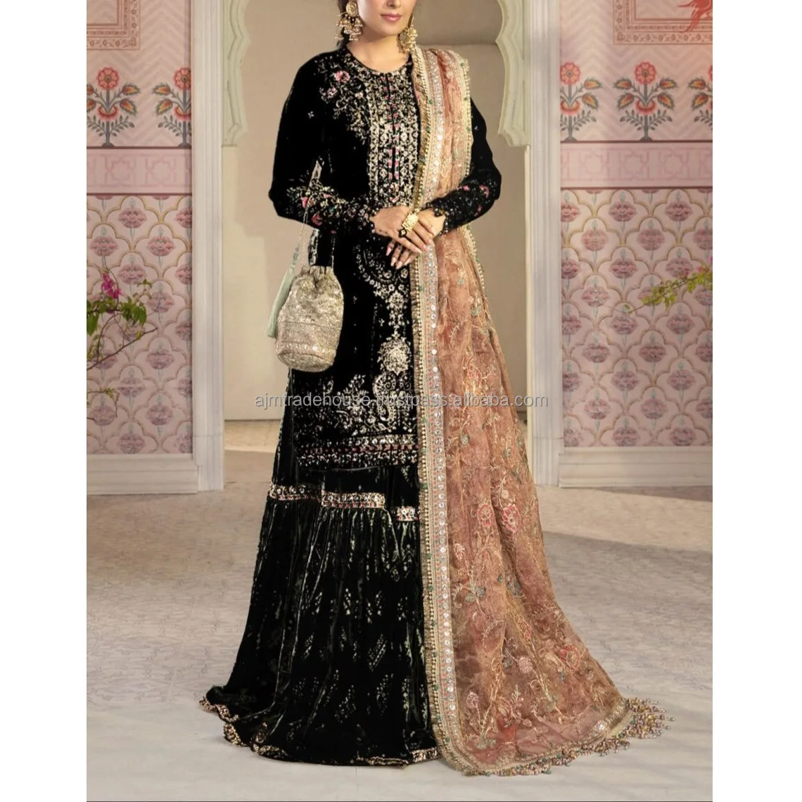Black Pakistani Wedding Dresses
