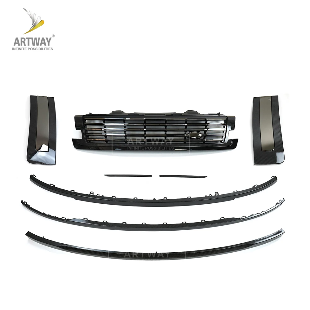 Car Body Kit Front Bumper Rear Diffuser Side Skirts Carbon Fiber Trunk ...
