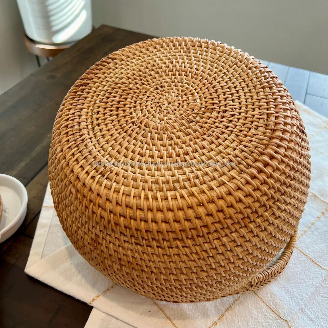 High Quality Rattan Woven Food Storage Basket With Handle Hammock ...