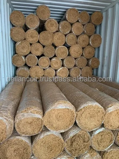 Natural Coir Geotextile - Biodegradable Erosion Control Mat for Slopes ...