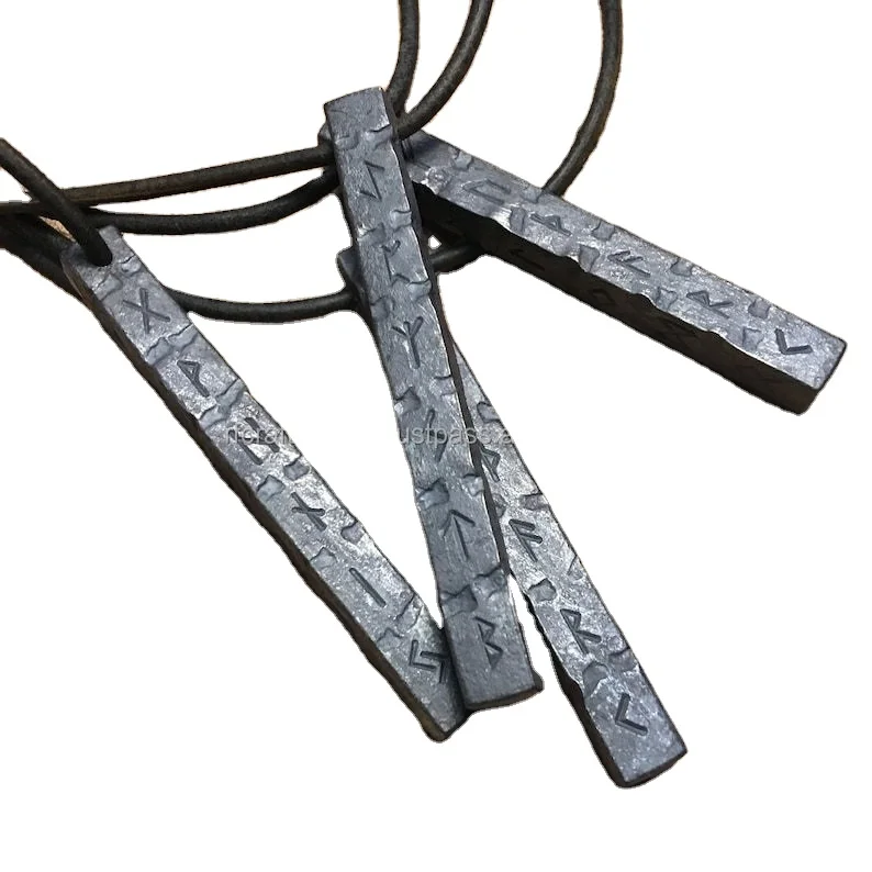 Viking Rune Pendant Elder Futhark Pewter Jewelry,Runic Necklace For Men ...