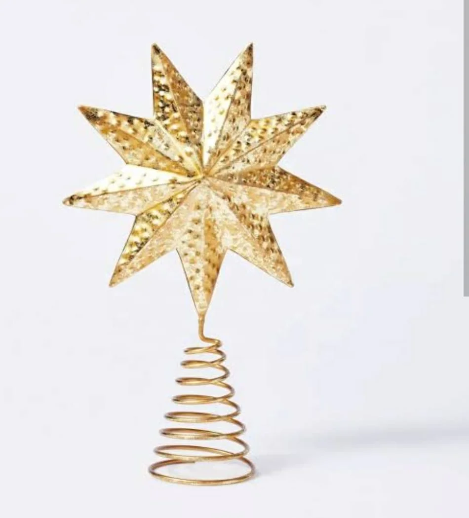 Star Shaped Tree Topper Brass For Christmas Decorations 2023 - Buy ...