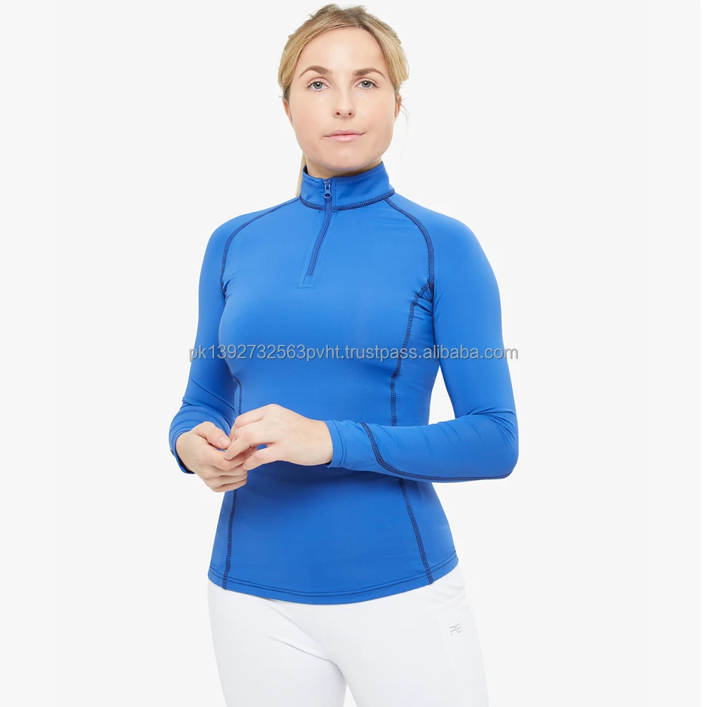 Horse Riding Base Layers Quick Dry Women Long Sleeve Shirt Equestrian ...