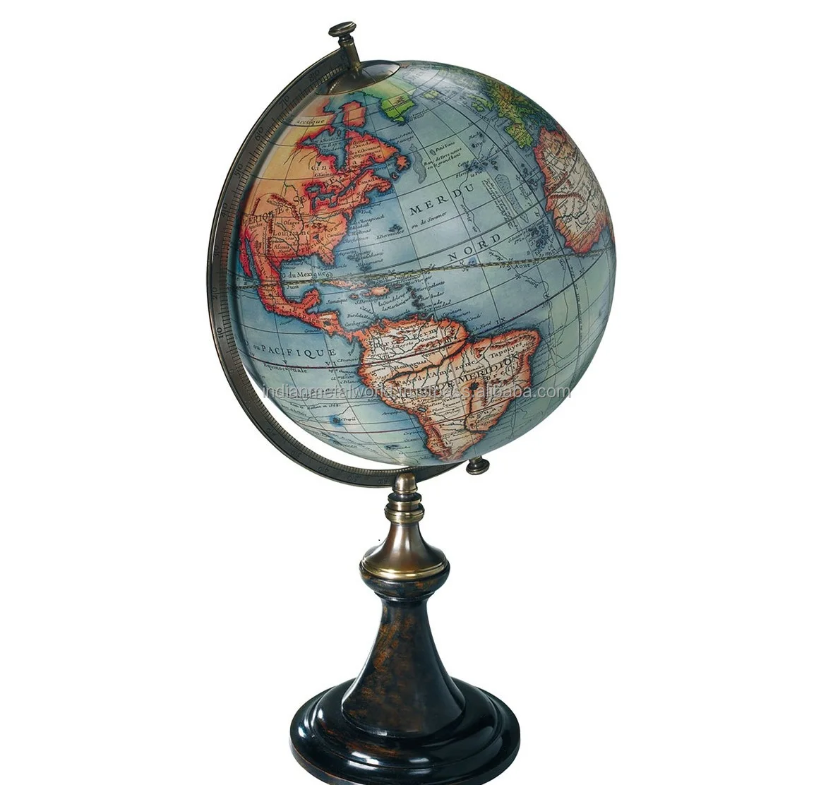Office Decorative world globe with stand metal elegant rotating globes ...
