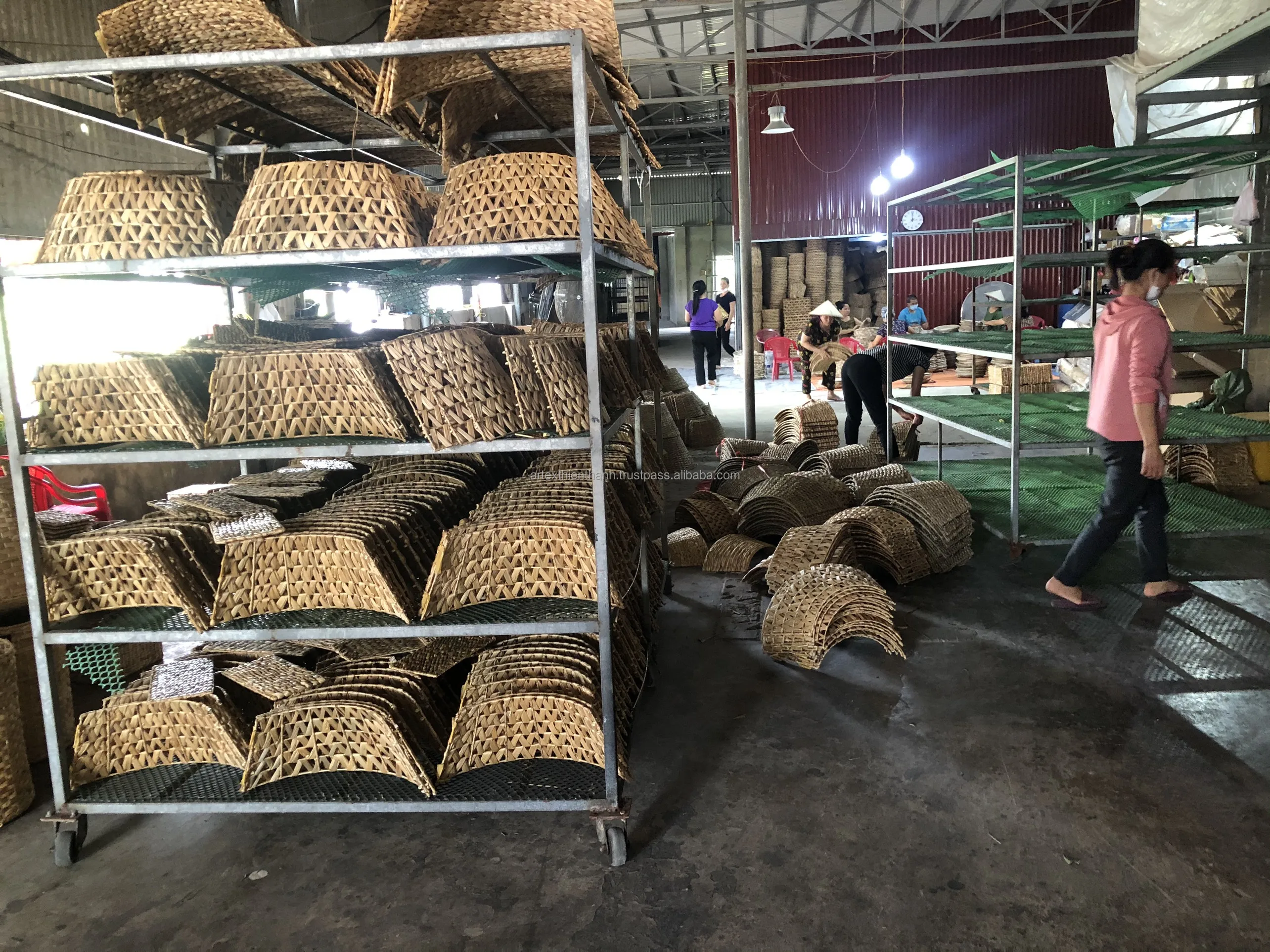 Folding Home Xmas Decor Woven Wicker Tree Basket Decorations Natural ...