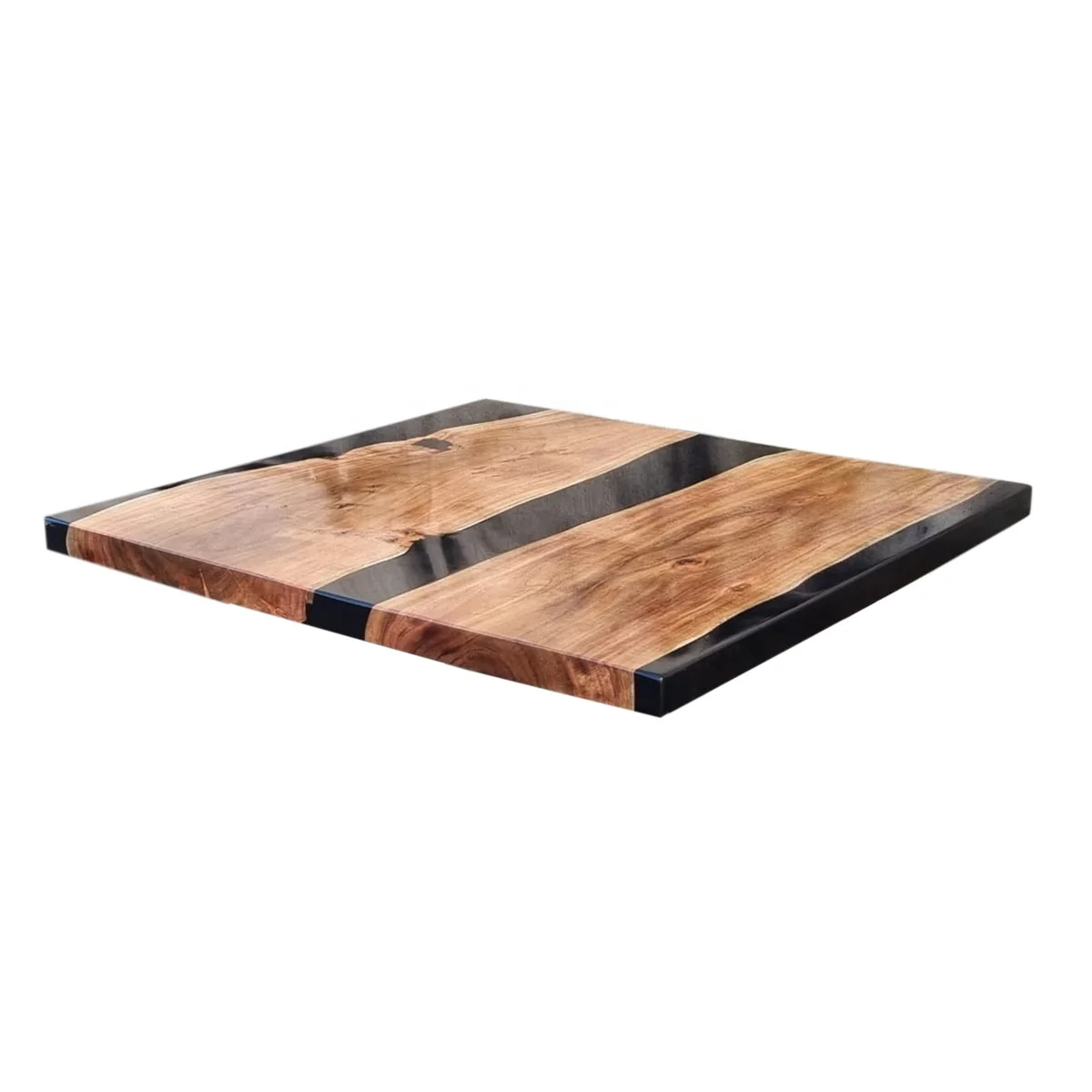 Rectangle Black Epoxy Resin Table Top 120x60 cm High Quality Best ...