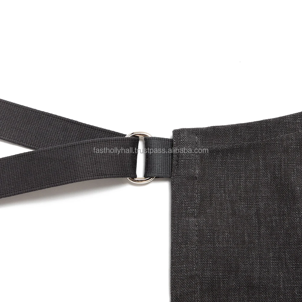 New Fashion Black Blue Denim Smock Nail Tech Apron For Kitchen Highly ...