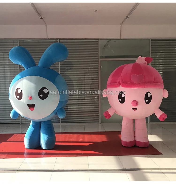 Cute Interactive Advertising Inflatable Mascot Walking Costume ...