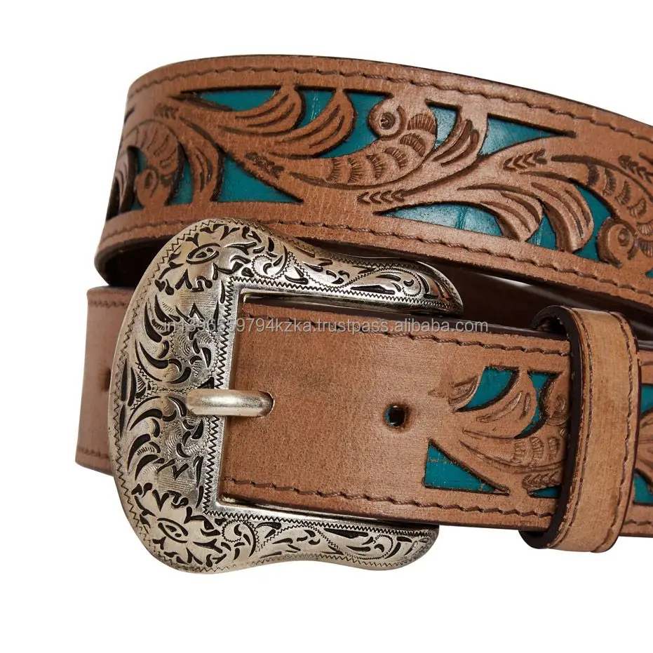 Custom Made Leather Belts Exclusive Western Cowboy Genuine Leather Belt ...
