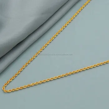 22k Stamp Amazing Gold 22" X 3mm Simple Ball Chain For Daughter Gift ...