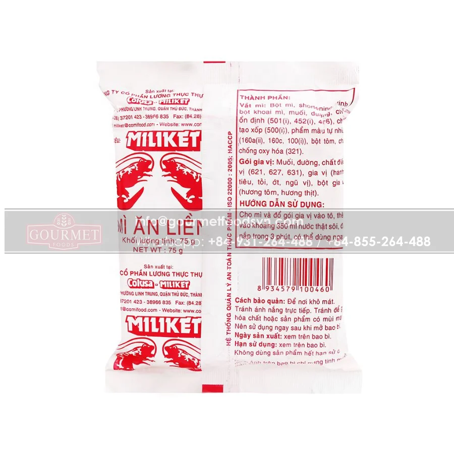 Miliket Instant Noodle Shrimp With Shiny Golden Noodles and Miliket ...