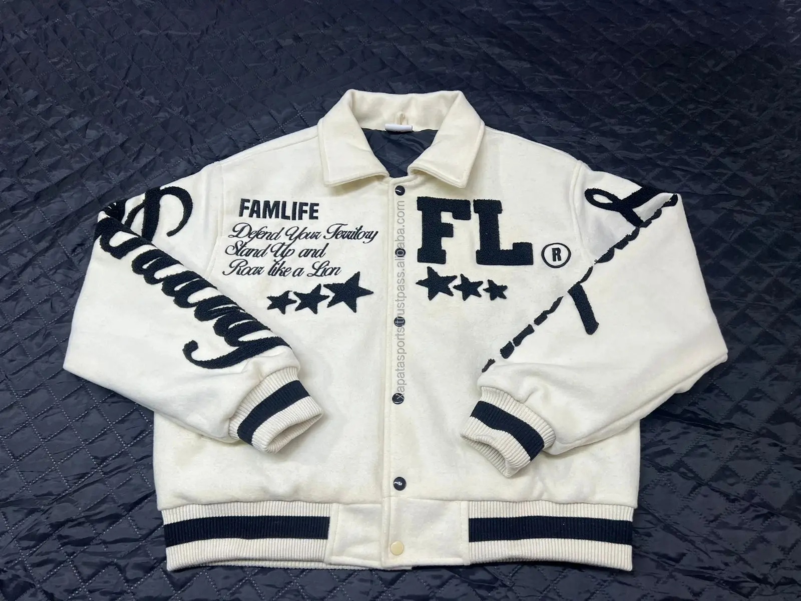 Custom Logos Chenille Logos Men's Varsity Jackets Custom Own Design Men ...