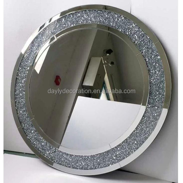 Rectangle Floating Crystal Diamond Wall Mirror - Buy Floating Crystals ...