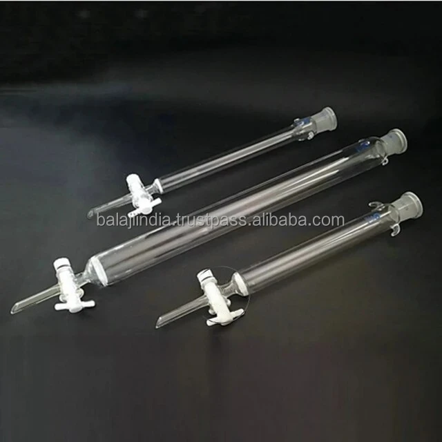 Laboratory Borosilicate Glass Column For Extraction By Sinthered Disc ...