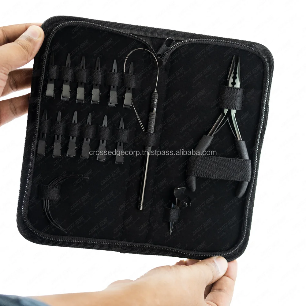 Professional Hair Extension Tools Hair Extension Pliers Sets Kit Hot ...