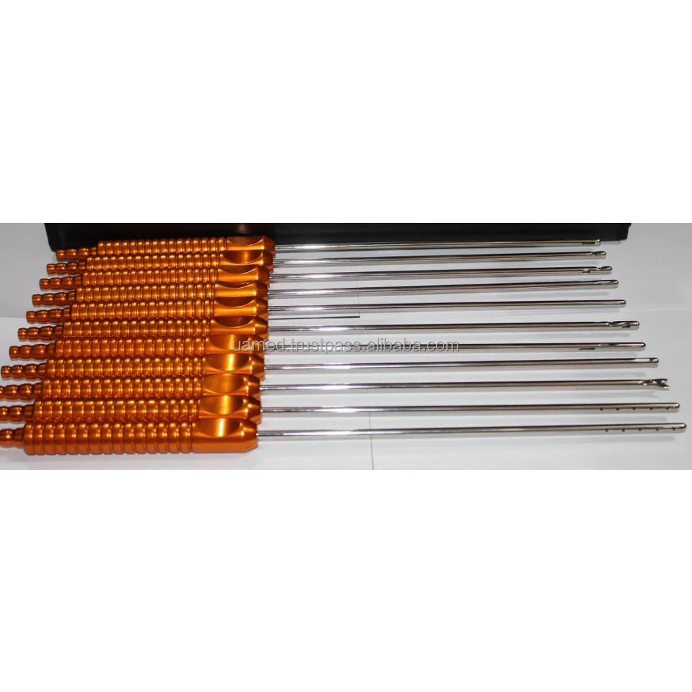 UAMED Byron Liposuction Cannula Set - 24 Pcs with Luer Lock