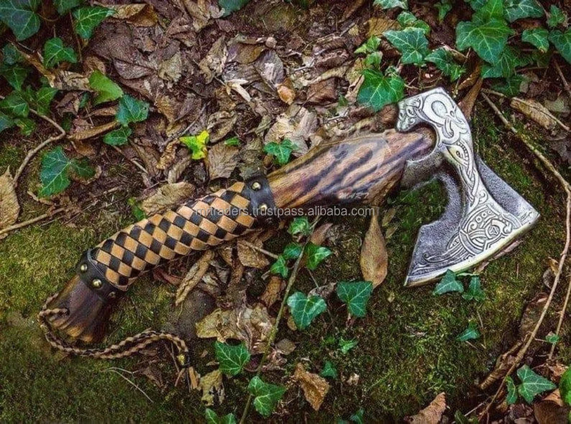 Viking Axe Handmade Tomahawk Axe Multitool Camping Outdoor Survival ...